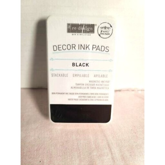 Prima | Art | Redesign With Prima Decor Ink Pads Black Magnetic New ...